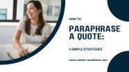 How To Paraphrase A Quote 4 Simple Strategies Master Academia