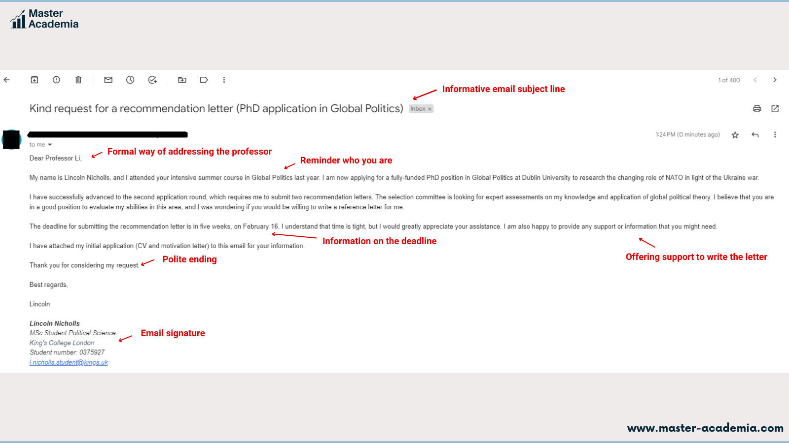 Sample emails asking for letter of recommendation from a professor ...