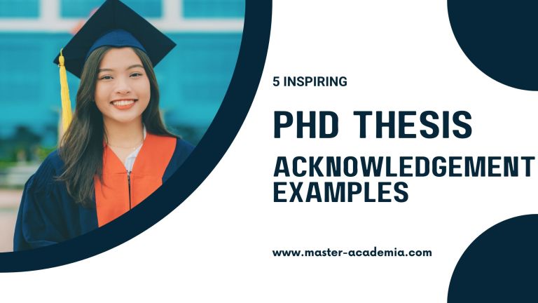 How to write a unique thesis acknowledgement (+ FAQs) - Master Academia
