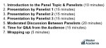 How to organize and structure academic panel discussions - Master Academia